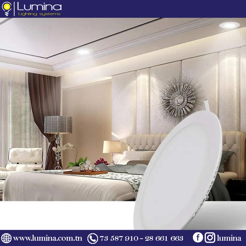 Foyer Led Avec panneau Solaire 60W Lumière Blanche - Lumina