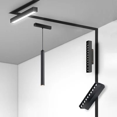 Suspension rail magnétique 6w noir 4000k 48v L=30cm MAG-SUS-6W - Lumina